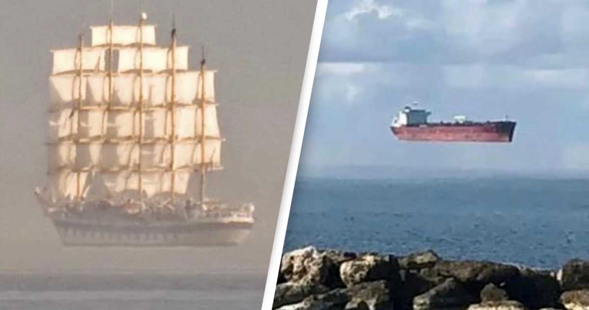 Mirajul "Fata Morgana" - Vapoarele care plutesc deasupra orizontului