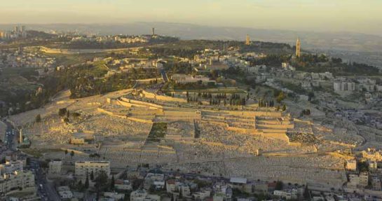 Muntele Măslinilor, locul din care Iisus S-a înălţat la cer