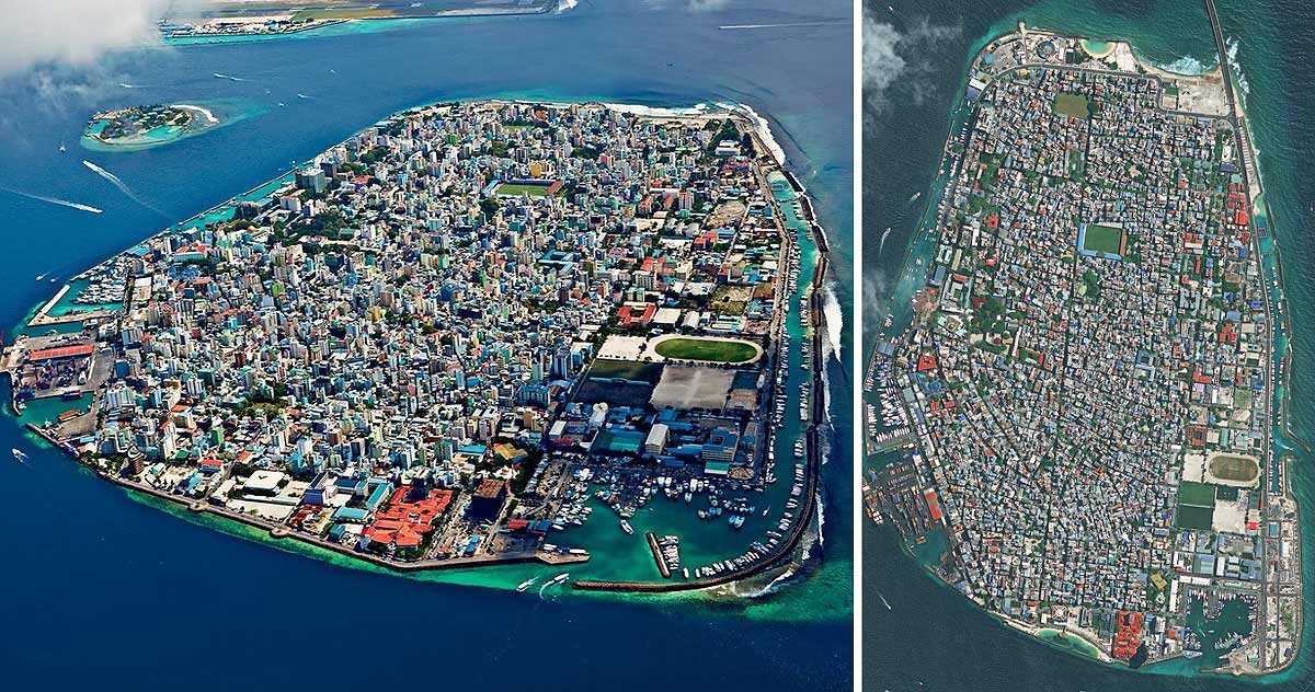 Male, capitala Republicii Maldive este atât de dezvoltată, încât nu mai ...