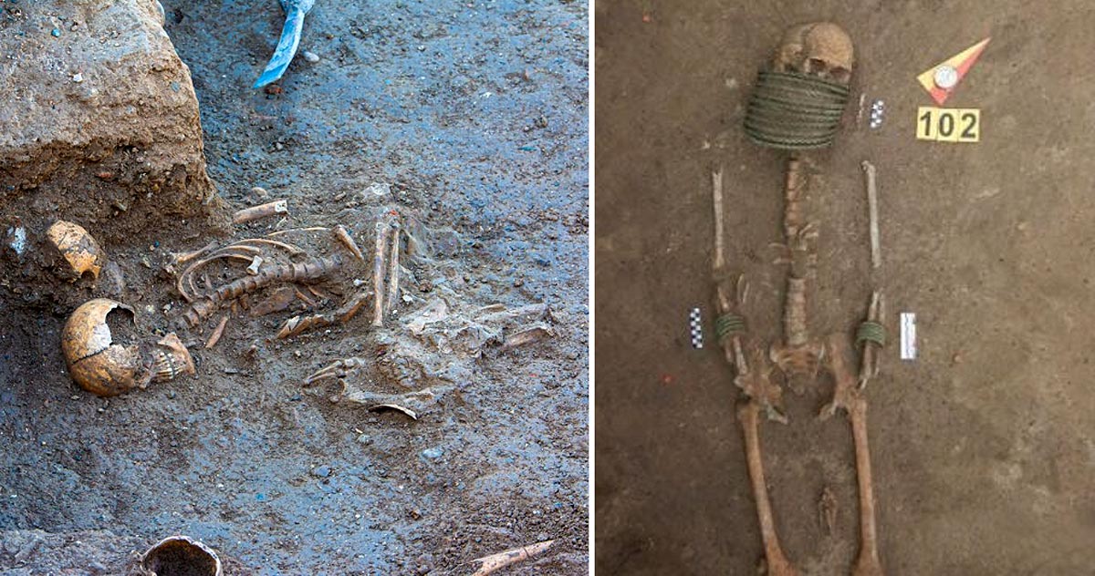 Schelete din Epoca Întunecată, descoperite cu găleţi la picioare şi ...