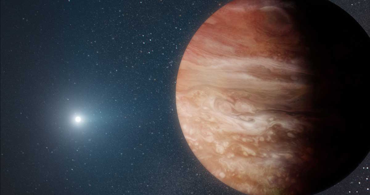 O planetă nou descoperită, care orbitează în jurul unei stele moarte ...