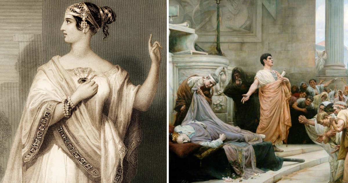 Porcia Cato, soţia lui Brutus, singura femeie care ştia despre ...